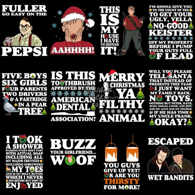 12 Christmas Home Alone PNG Designs: Festive Movie-Themed Graphics Bun ...