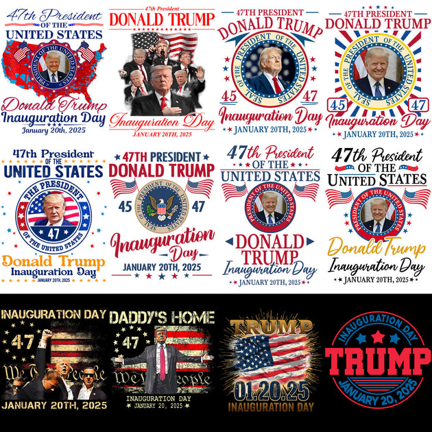 20 Trump Inauguration Day 2025 PNG Designs Bundle: Download Now ...