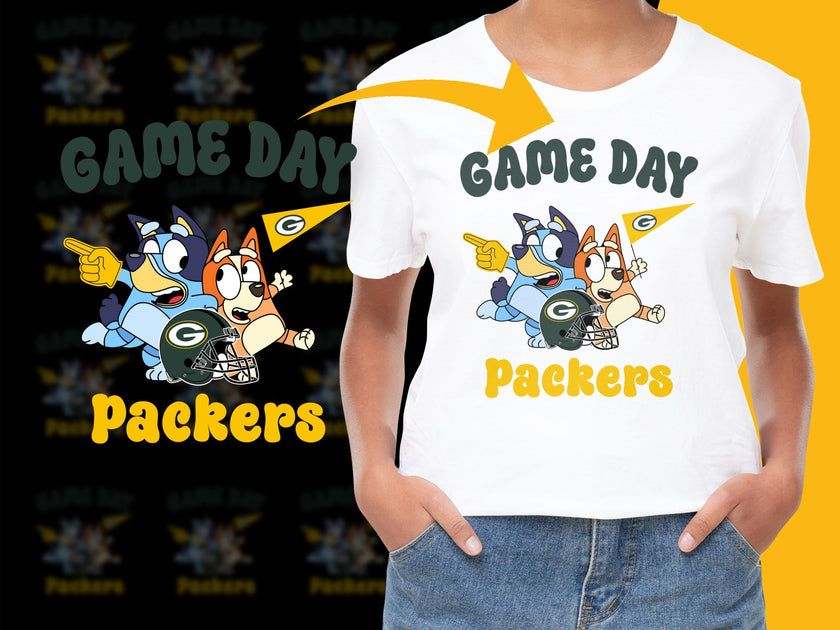 Game Day Packers NFL Team Cute Animated Graphic PNG File | Designs Bundles