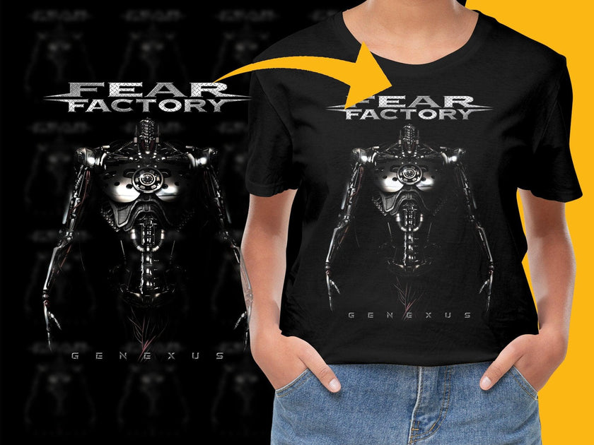 Fear Factory Genexus Album Cover Artwork Halftone PNG File | Designs ...