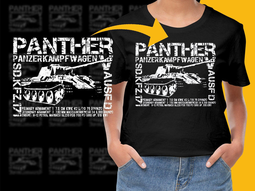 Panther Panzerkampfwagen Ausf D Bold PNG File | Designs Bundles