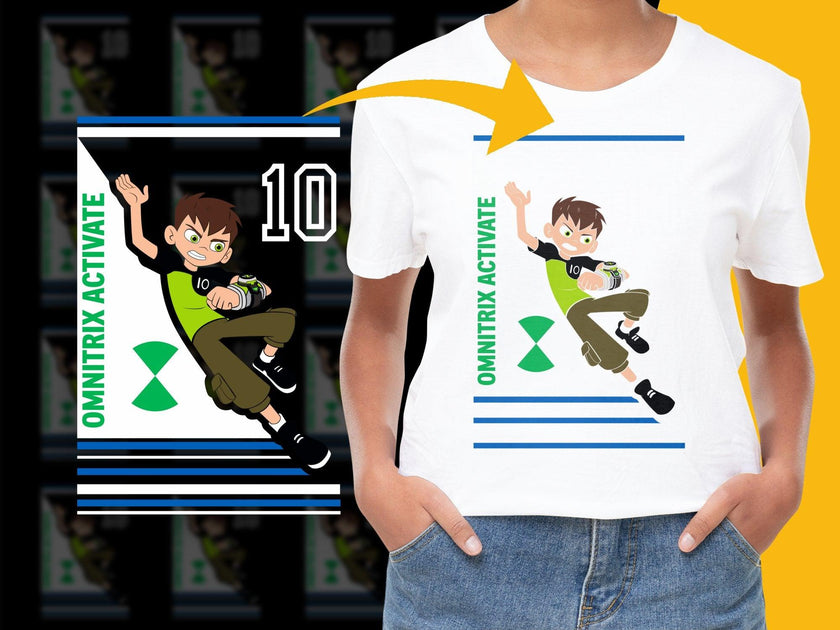 Omnitrix Activate Design Ben 10 Graphic PNG File | Designs Bundles