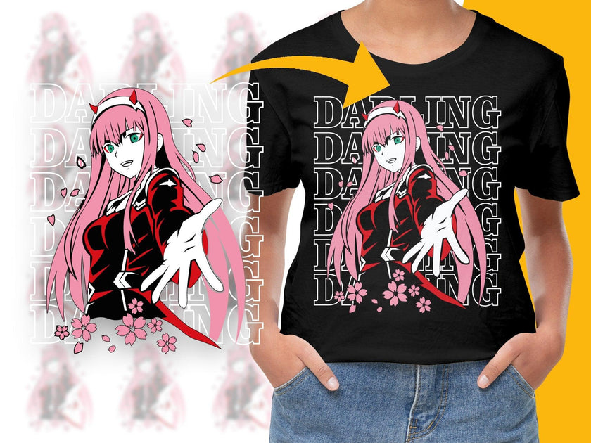Zero Two Darling in the FranXX PNG File | Designs Bundles