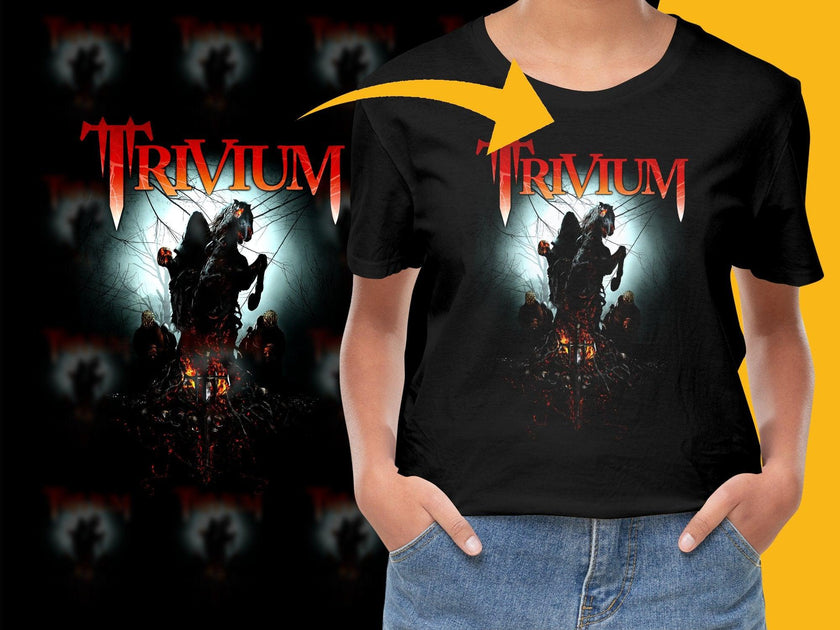 Trivium Band Album Cover Art Rock Design Halftone PNG File | Designs ...