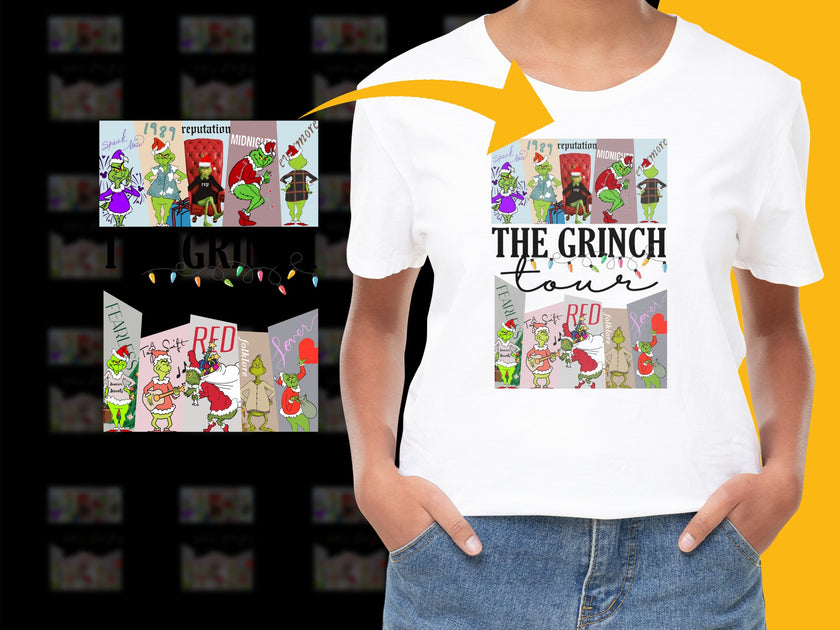 The Grinch Eras Tour Inspired Holiday Design PNG File | Designs Bundles