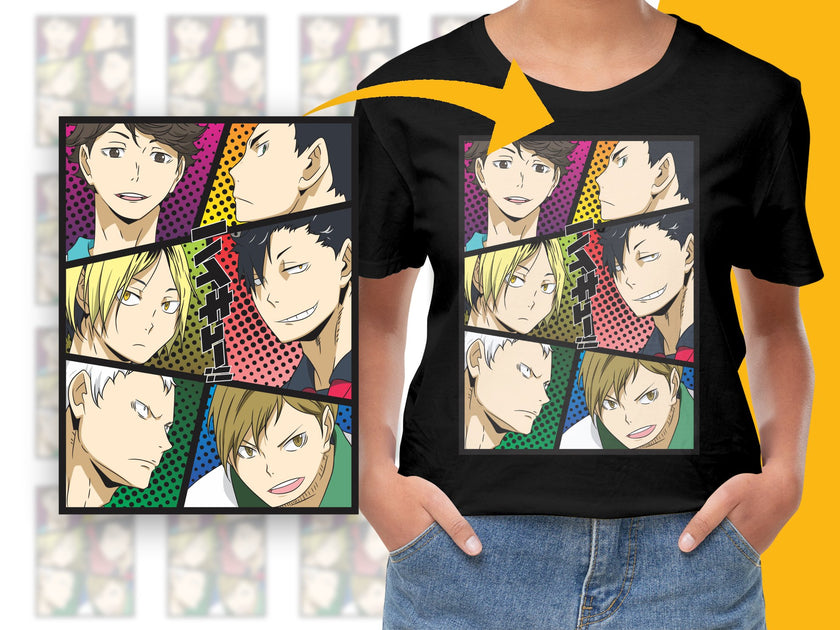 Haikyuu Anime Colorful Characters Graphic PNG File | Designs Bundles