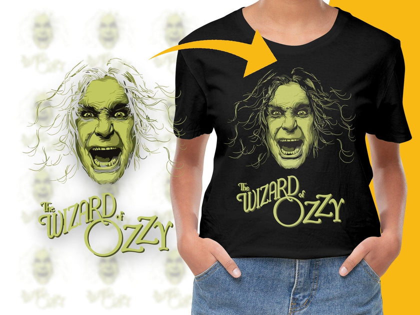The Wizard Of Ozzy Osbourne Graphic Design PNG File | Designs Bundles