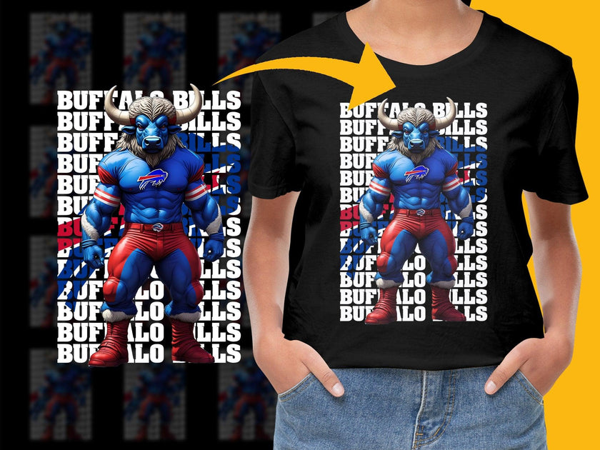 Football Team Buffalo Bills Mascot PNG File | Designs Bundles