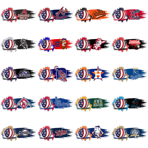 30 MLB Team Flags: PNG Bundle for Labels & Designs | Designs Bundles