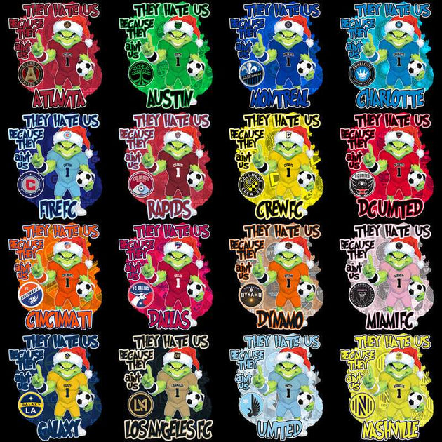 30 Grinch-Themed Soccer Team Logos: PNG Bundle for V2 Designs | Designs ...