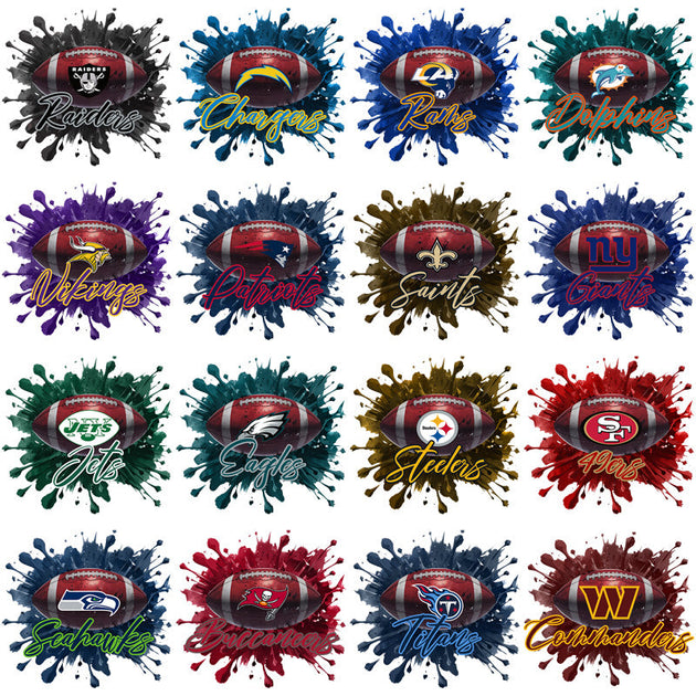 32 NFL Team Logos: High-Resolution PNG Bundle for Football Designs ...