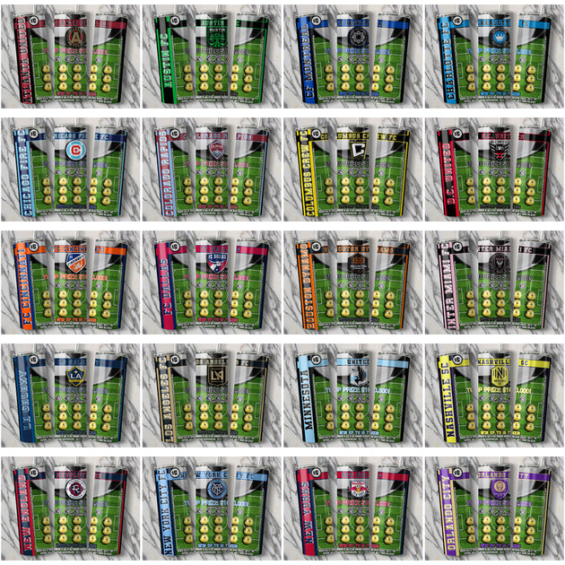 USA Soccer Lottery Ticket Tumbler Wraps: 30 Team Bundle (JPG) | Designs ...