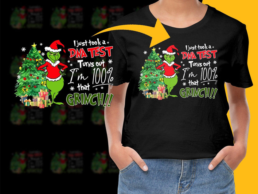 The Grinch DNA Test Christmas Tree PNG File | Designs Bundles