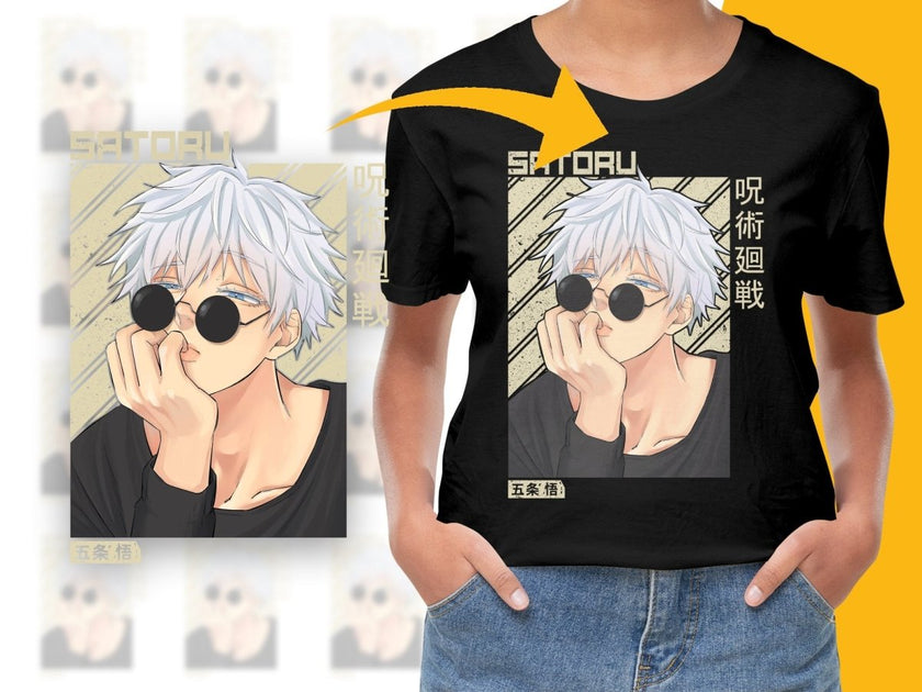Anime Character Satoru Gojo Stylish PNG Digital | Designs Bundles
