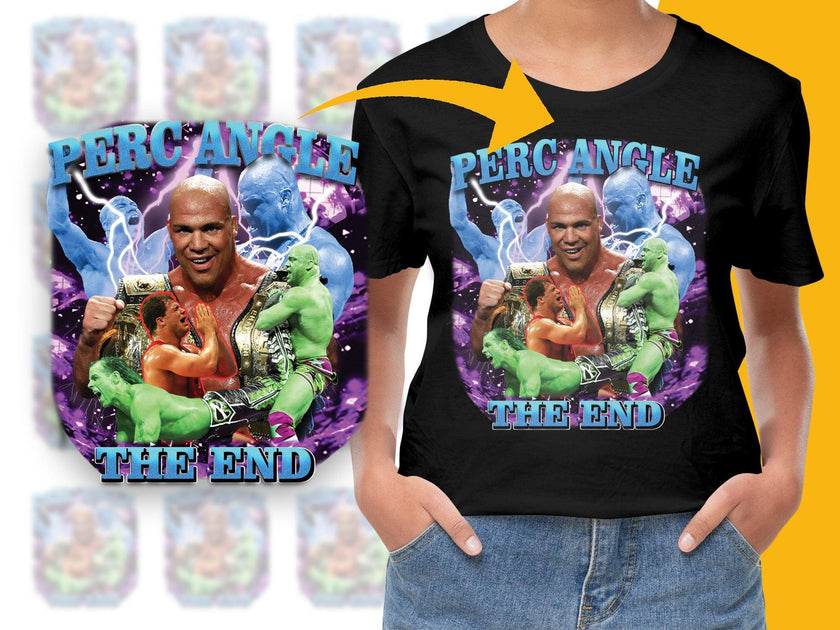 Perc Angle The End Wrestling Champion WWE Bootleg PNG File | Designs ...