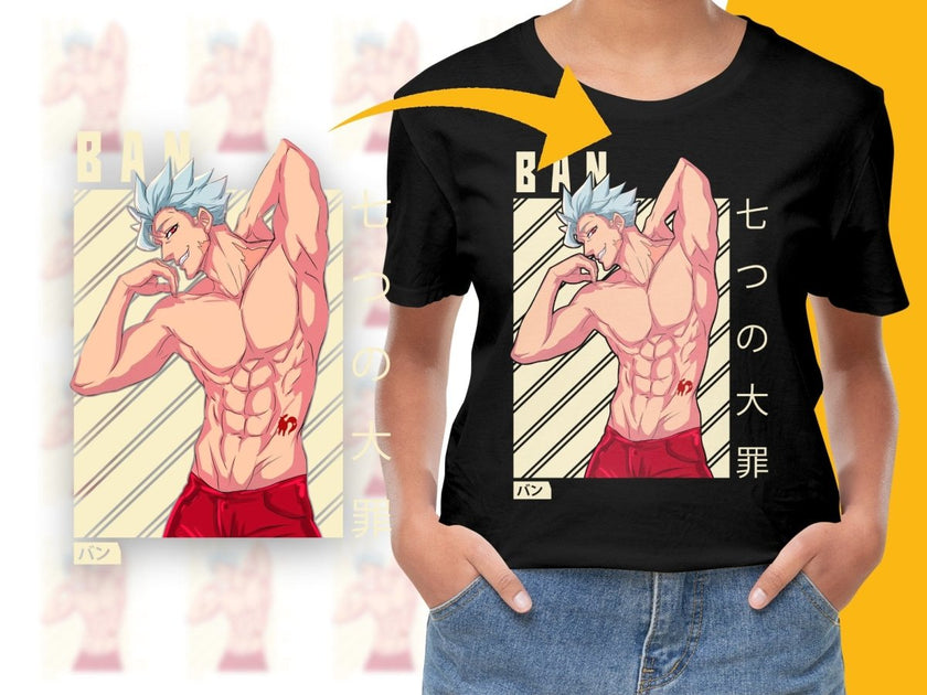 Ban Anime Character Poster PNG Digital Download | Designs Bundles
