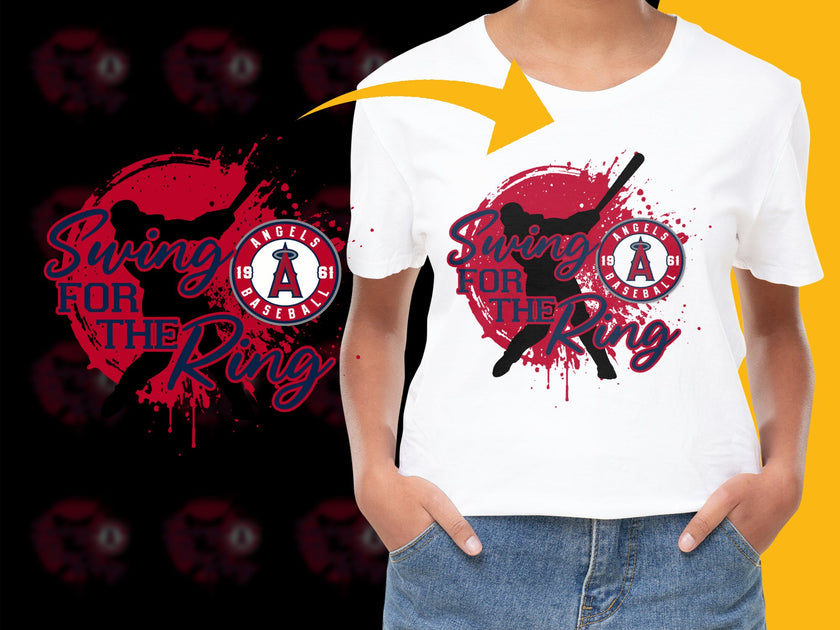 Baseball Angels 1961 Swing for the Ring PNG File | Designs Bundles