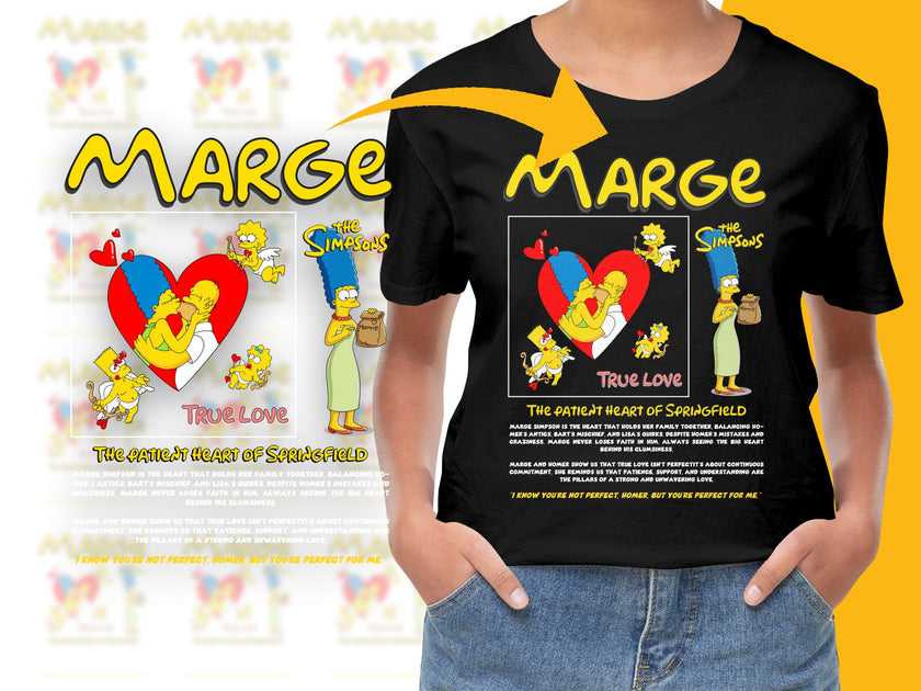 Marge Simpson True Love Themed Valentine PNG File | Designs Bundles