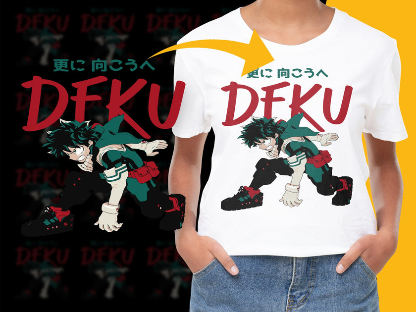 Deku My Hero Academia Character Fan Art Style PNG File | Designs Bundles