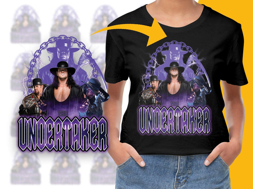 The Undertaker Legendary Wrestling Champion WWE Bootleg Graphic PNG Fi ...