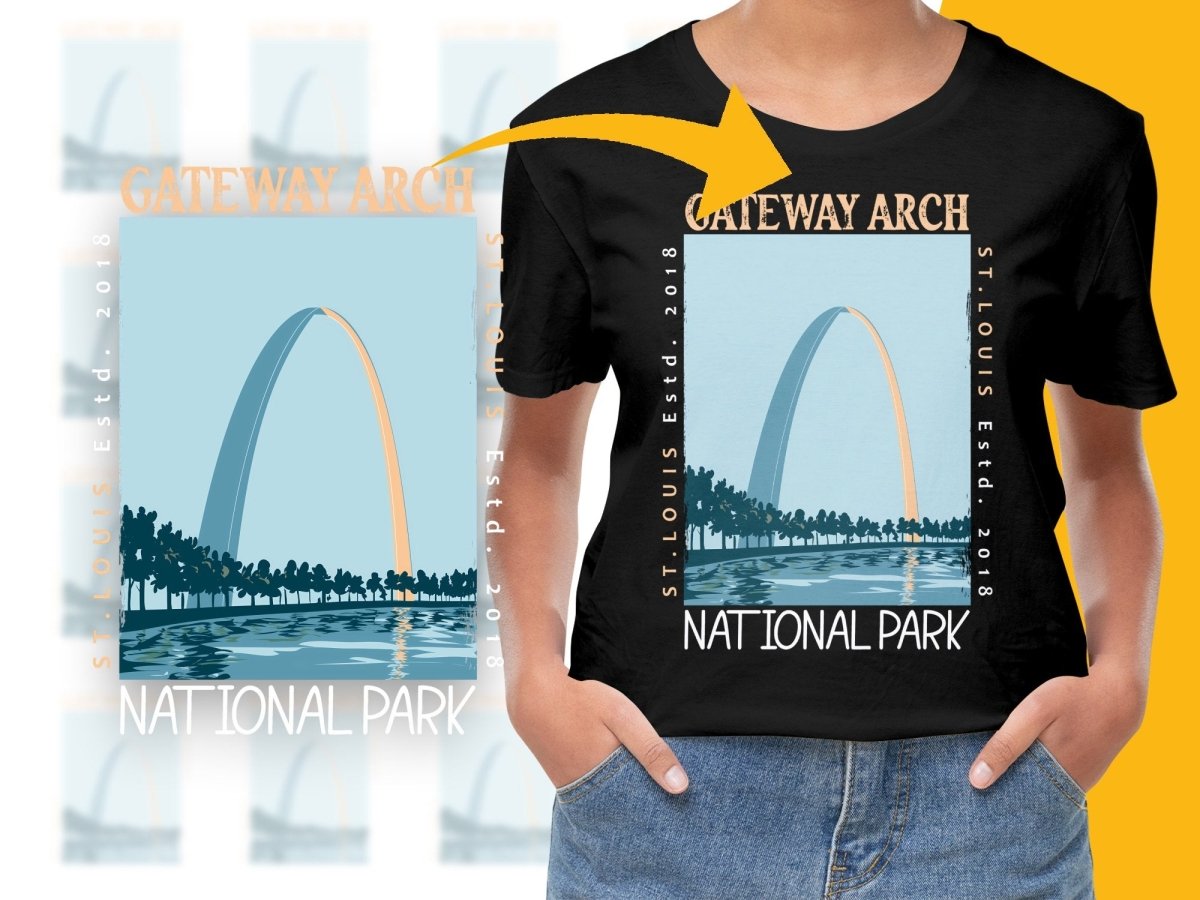 Gateway Arch National Park St Louis Themed Png Digital Download ...