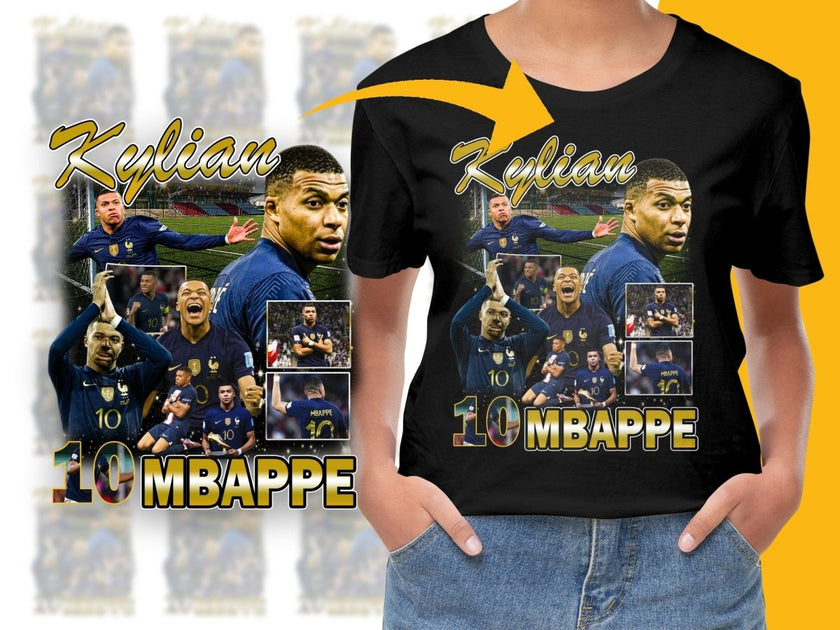 Kylian Mbappe Football Star Iconic Moments PNG File | Designs Bundles